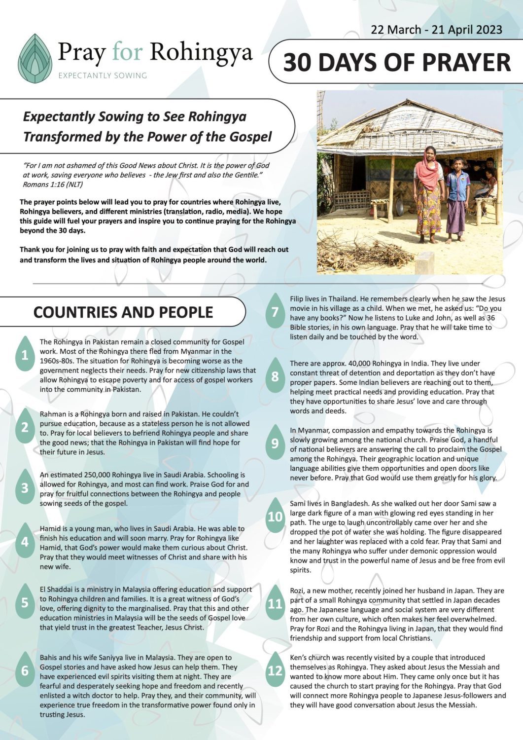 Prayer Guides - Pray 4 Rohingya