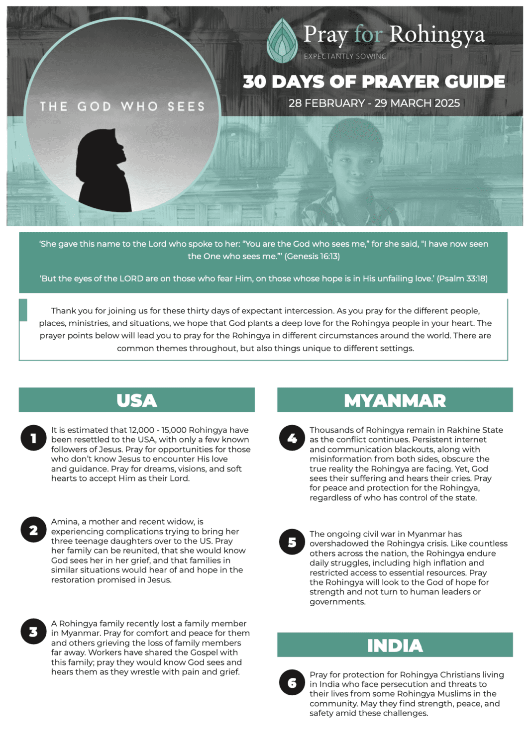 Prayer Guides - Pray 4 Rohingya